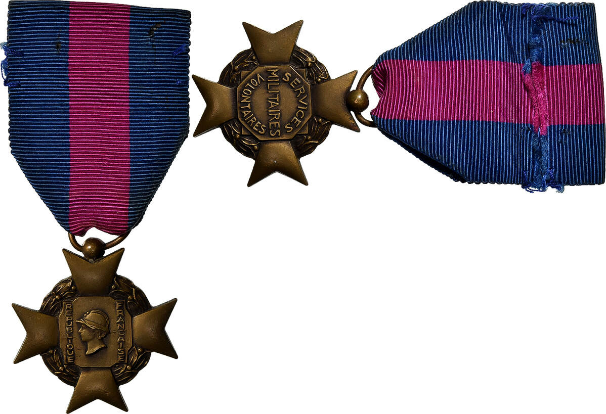 France Medaille Services Militaires Volontaires, Excellent Quality ...