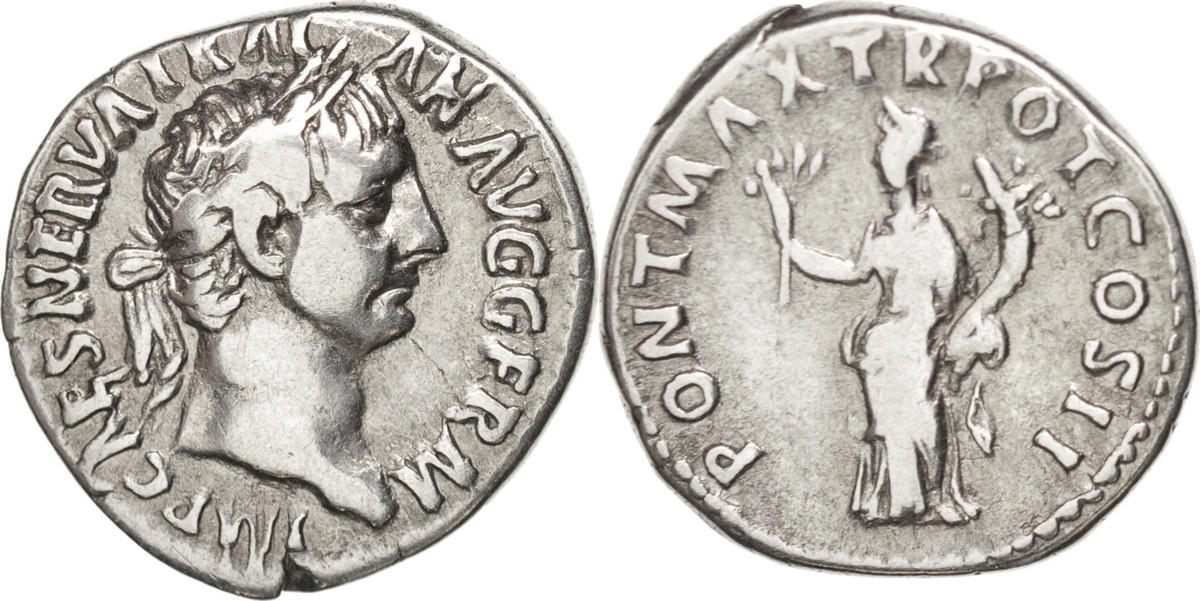 Denarius Coin, Trajan, Roma, Silver, RIC:13 EF(40-45) | MA-Shops