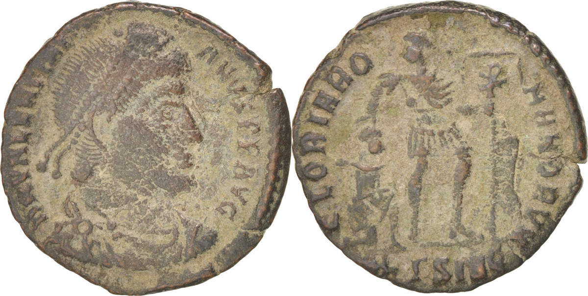 Nummus Coin, Valentinian I, Siscia, Copper, RIC:5g AU(50-53) | MA-Shops