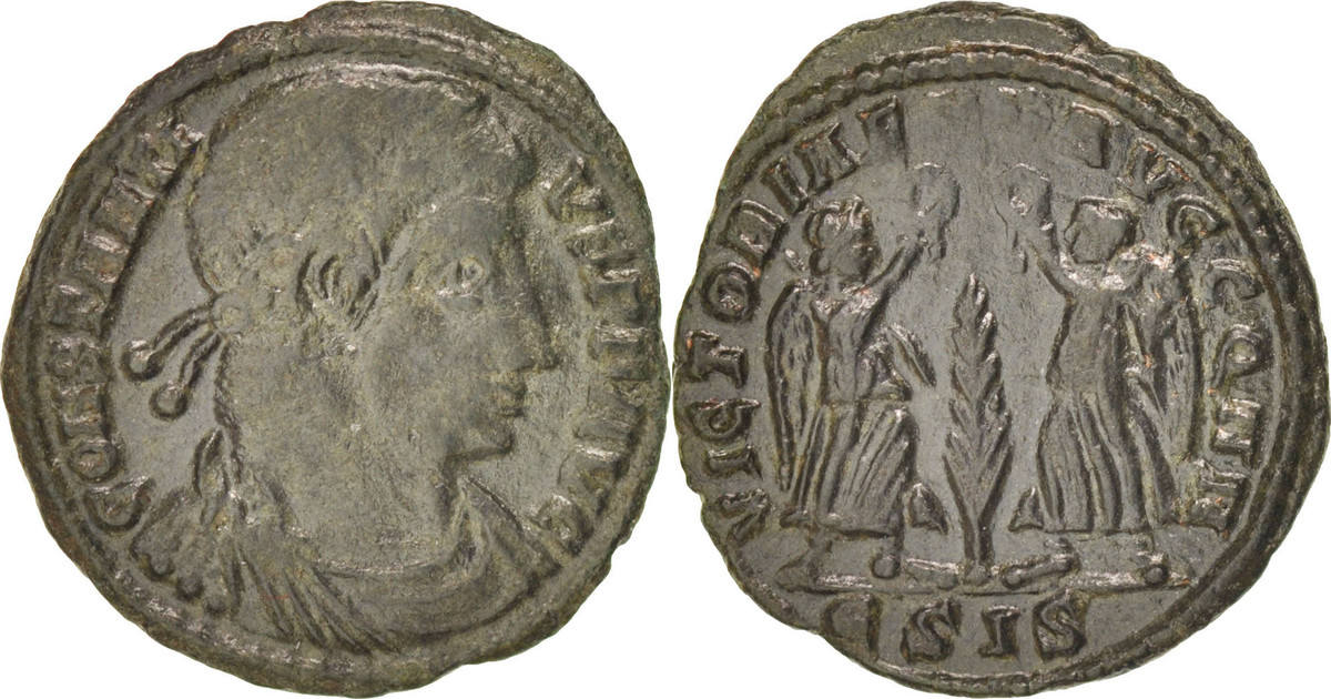 Centenionalis Coin, Constantius II, Siscia, Copper, RIC:194 AU(50-53 ...