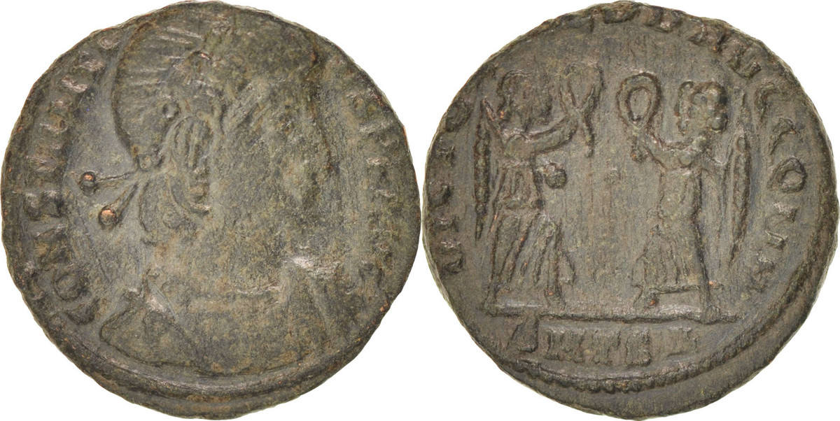 Centenionalis Coin, Constantius II, Thessalonica, Copper, RIC:99 AU(50 ...