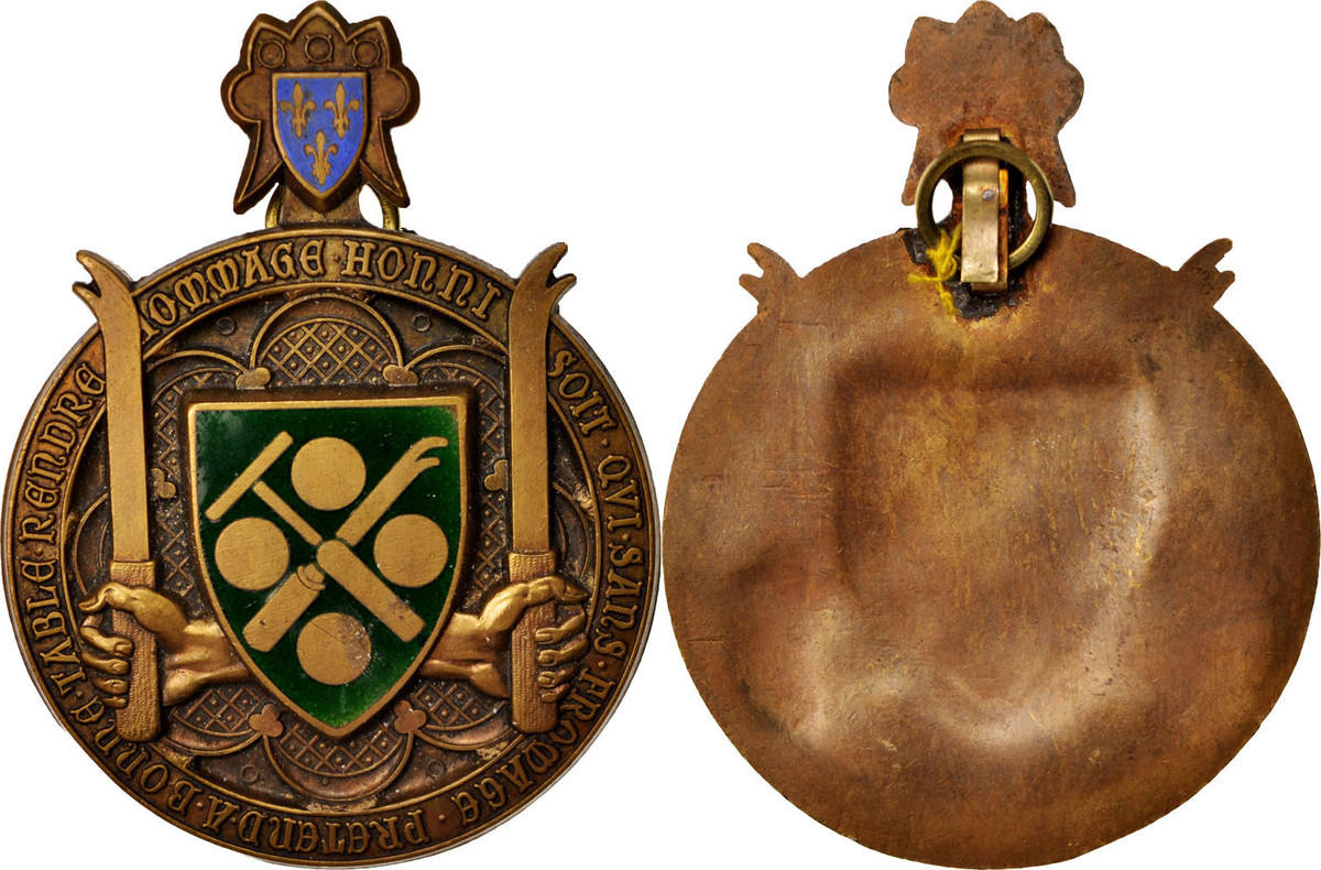 Medal Confrérie des chevaliers du taste-fromage de France, Gastronomy ...