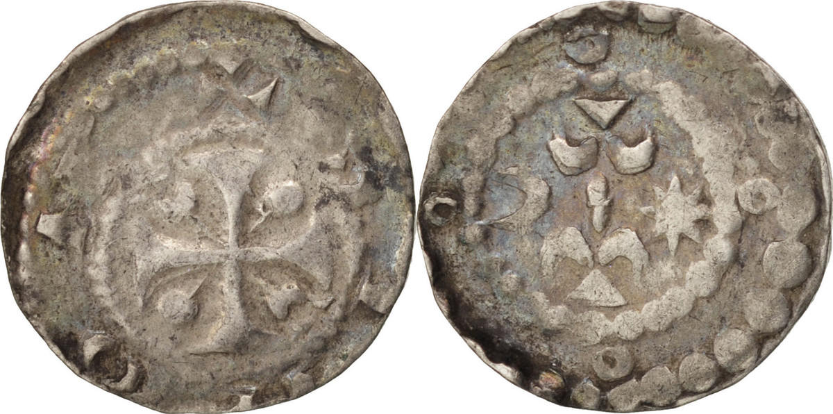 France Denier XIIth century Arras Coin, Arras, Silver AU(50-53) | MA-Shops