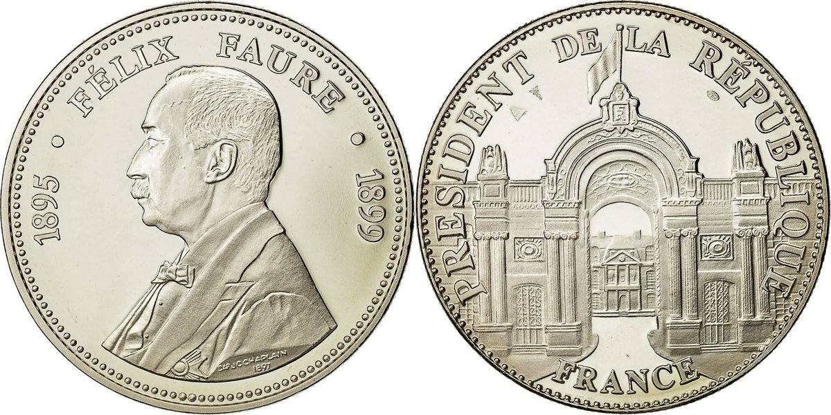 France Medal Les Présidents de la République, Félix Faure, French Third ...