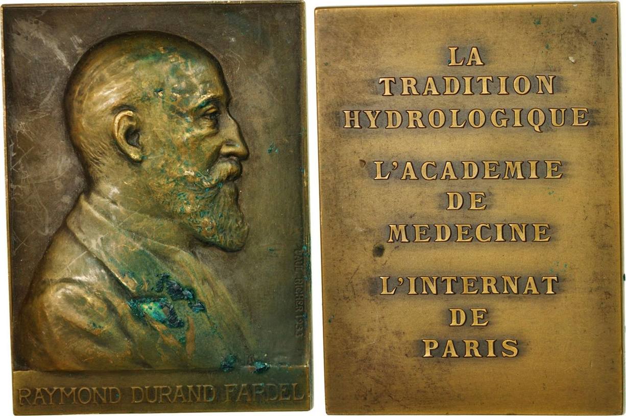 France Medal Médecine, Professeur Raymond Durand Fardel, Paul Richer EF ...