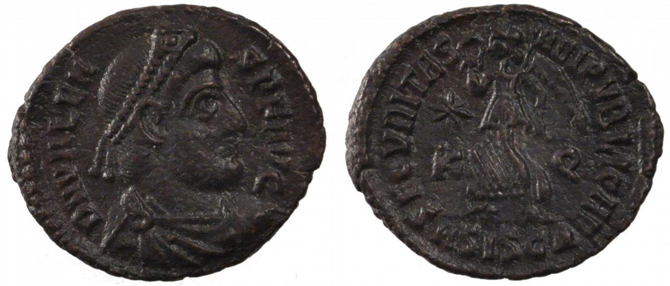 Nummus Valens, Siscia, Copper, Cohen:45 AU(55-58) | MA-Shops