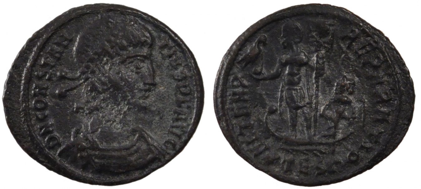 Nummus Coin, Constantius II, Thessalonica, Copper, Cohen:31 AU(50-53 ...