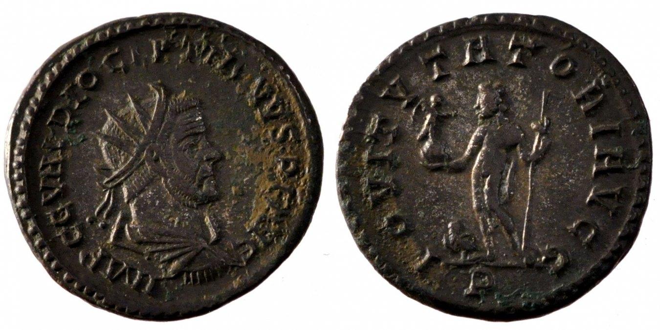 Antoninianus Coin, Diocletian, Billon, Cohen:300 AU(50-53) | MA-Shops