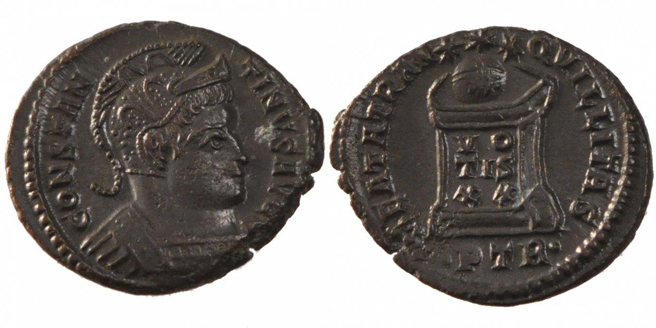 Nummus Coin, Constantine I, Trier, Copper, Cohen:20 AU(50-53) | MA-Shops