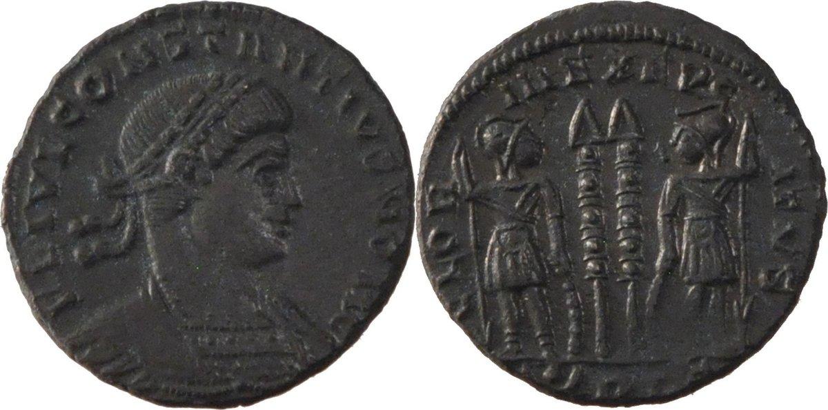 Nummus Coin, Constantius II, Trier, Copper, Cohen:104 AU(50-53) | MA-Shops