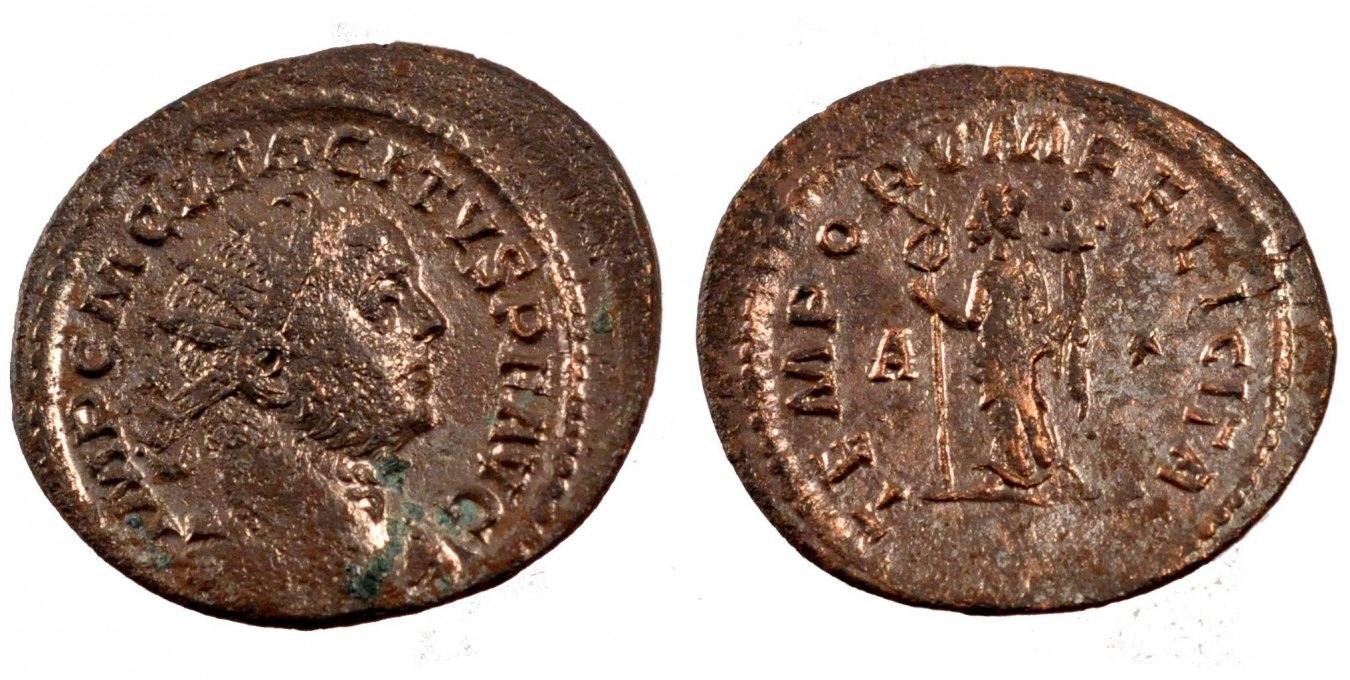 Antoninianus Coin, Tacitus, Billon, Cohen:145 AU(50-53) | MA-Shops