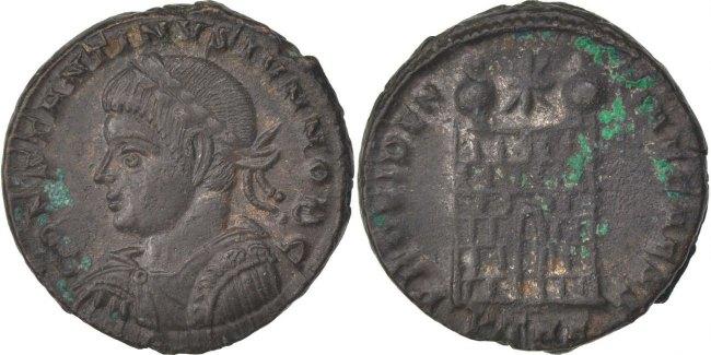 Nummus Coin, Constantine II, Trier, Copper, Cohen:159 AU(50-53) | MA-Shops