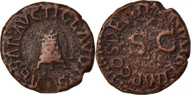 Quadrans Coin, Claudius, Roma, Copper, Cohen:72 EF(40-45) | MA-Shops