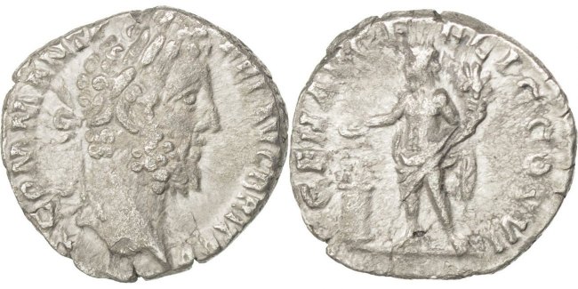 Denarius Coin, Commodus, Silver, Cohen:172 AU(50-53) | MA-Shops