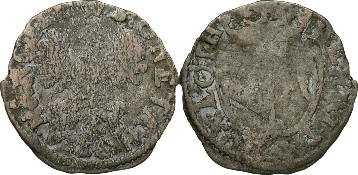 France 1/2 Gros Coin, Charles IV, Nancy, Billon, Boudeau:1561 VF(20-25 ...