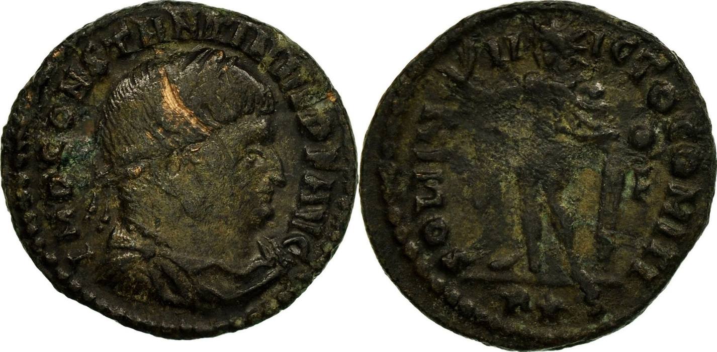 Nummus 313-314 Rome Coin, Constantine I, Roma, Copper, RIC:19 VF(20-25 ...