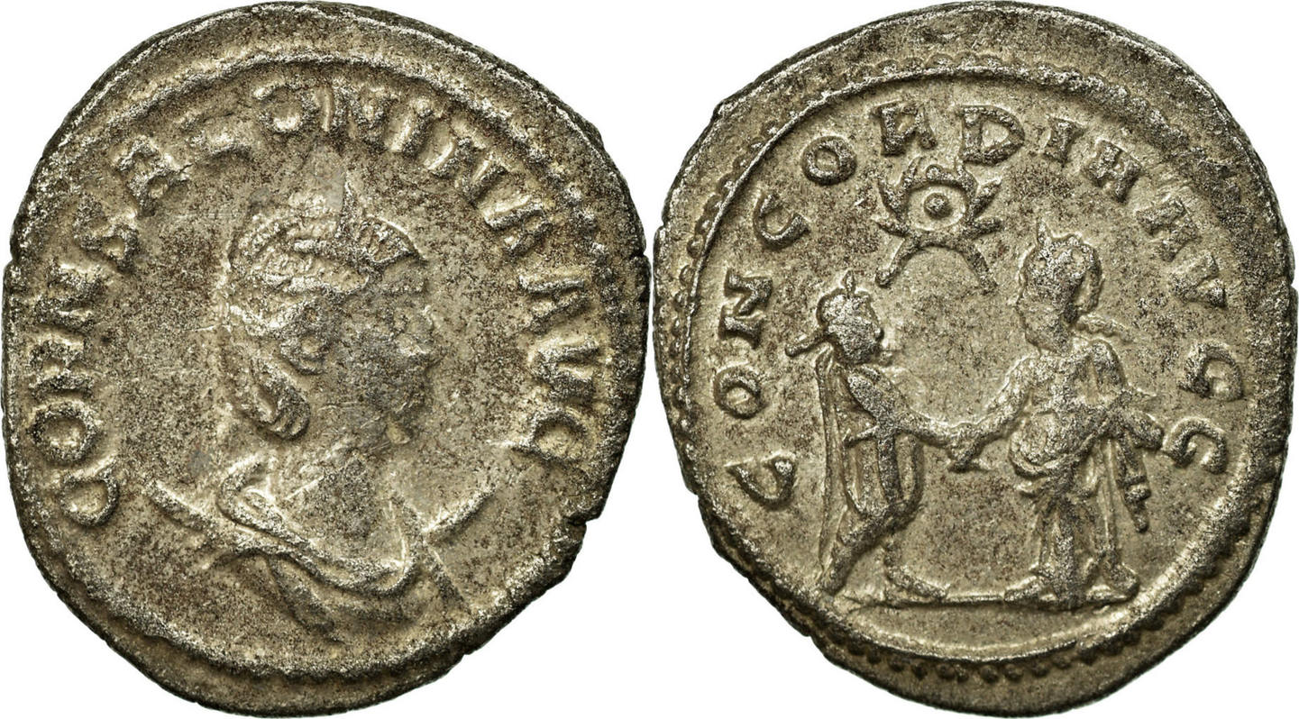 Antoninianus Coin, Salonina, Antioch, Billon, RIC:63 AU(50-53) | MA-Shops