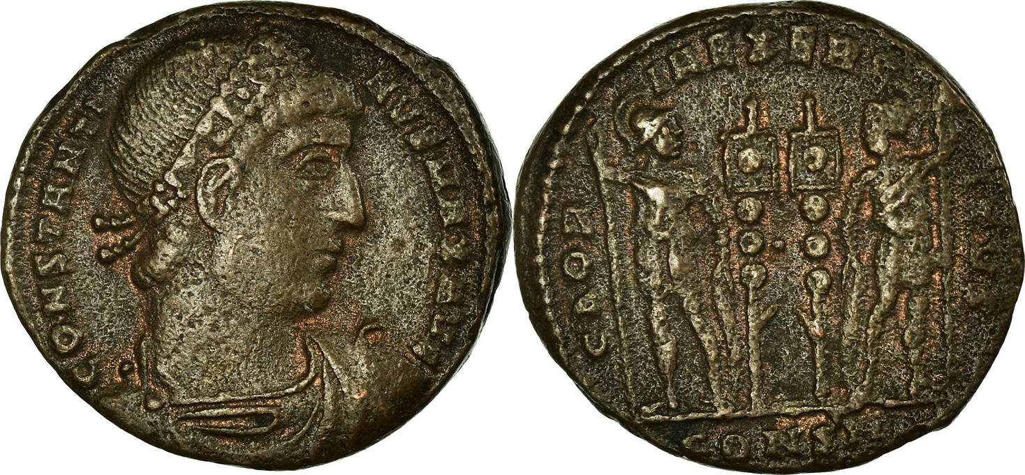 Nummus Coin, Constantinople, Copper, RIC:73 EF(40-45) | MA-Shops