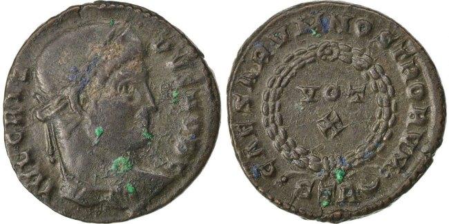Nummus Coin, Crispus, Trier, Copper, Cohen:136 AU(50-53) | MA-Shops