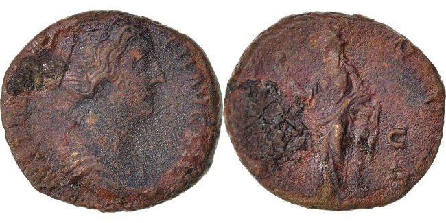 As Coin, Faustina II, Copper, Cohen:269 EF(40-45) | MA-Shops