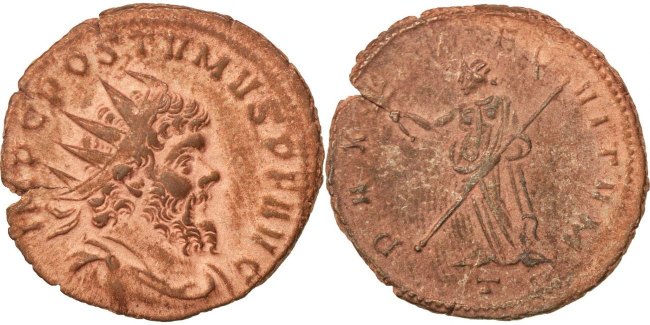 Antoninianus 269 Milan Coin, Aureolus, Milan, Rare, Billon, RIC:381 AU ...