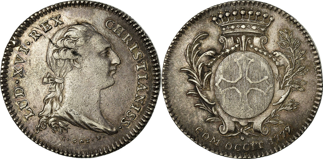 France Token 1779 Louis XVI, États de Languedoc, History, Gatteaux AU ...