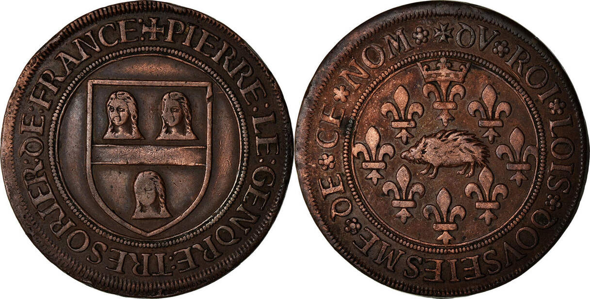 Token Undated Louis XII, Ile-de-France, Pierre Legendre, Trésorier de ...