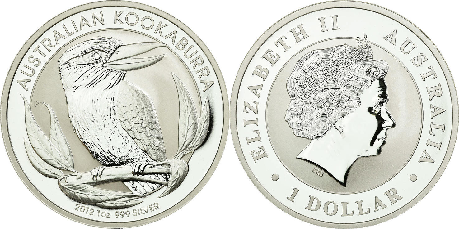 Australia Dollar 2012 P Coin, Elizabeth II, Perth, Proof, Silver MS(65 ...