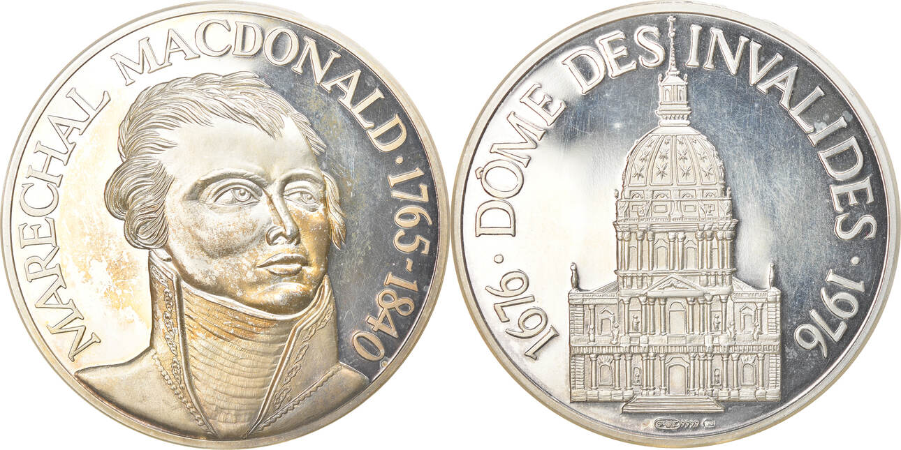France Medal 1976 Napoléon Ier, Maréchal Macdonald, History MS(65-70 ...