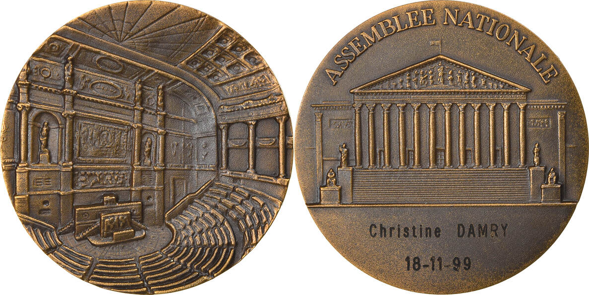 France Medal 1999 Assemblée Nationale Politics Society War Au 55 58