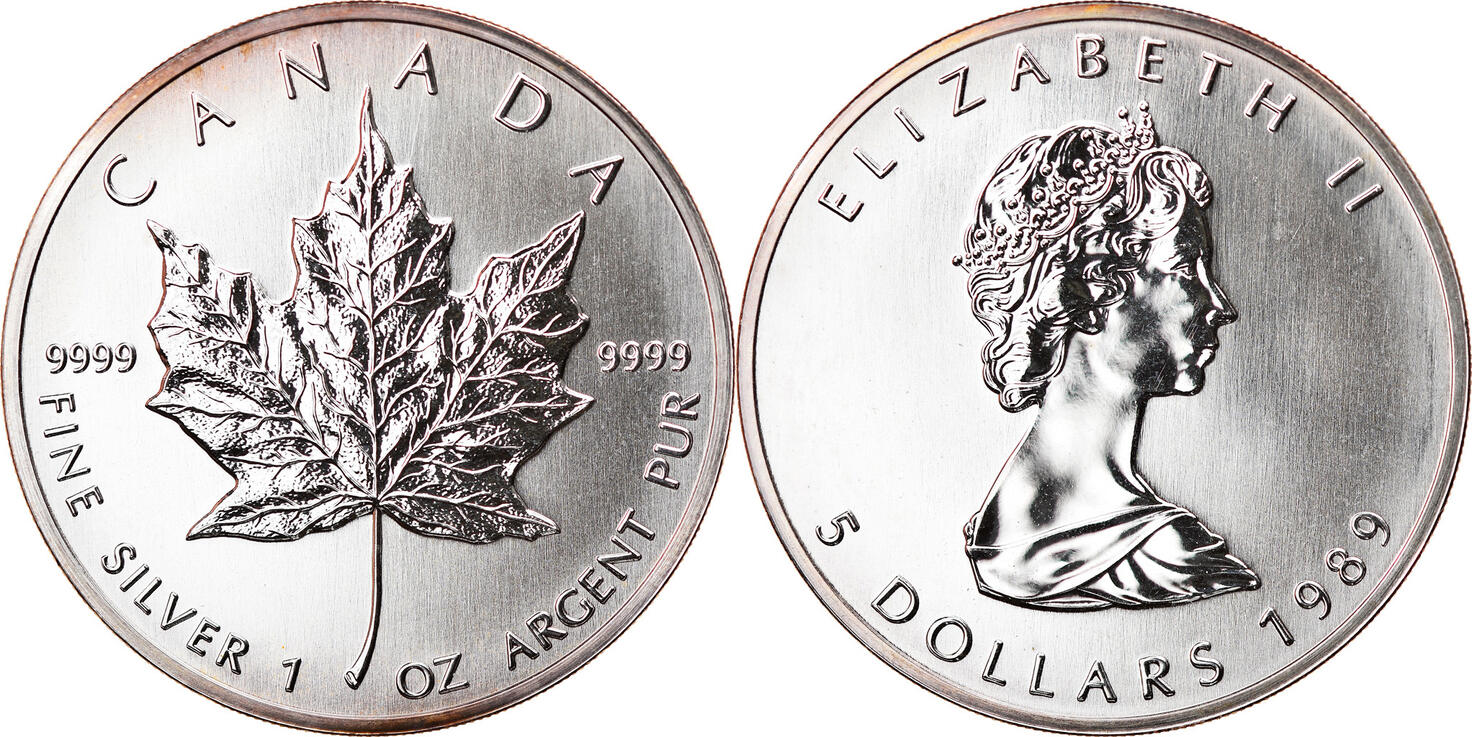 Canada 5 Dollars 1989 Royal Canadian Mint Coin, Elizabeth II, Royal ...