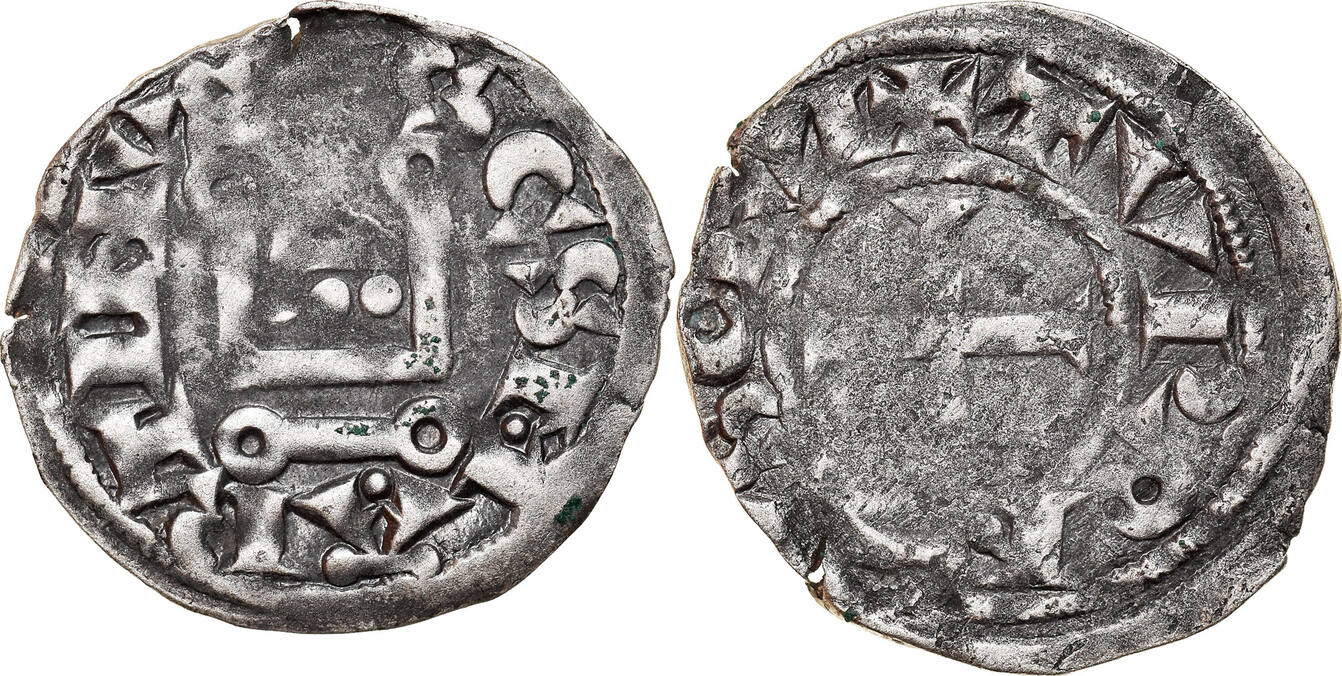 France Denier 1150-1200 Saint-Martin de Coin, Touraine, Saint-Martin de ...