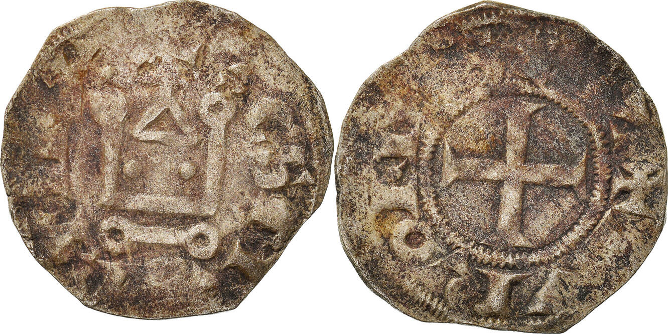 France Denier 1150-1200 Saint-Martin de Coin, Touraine, Saint-Martin de ...