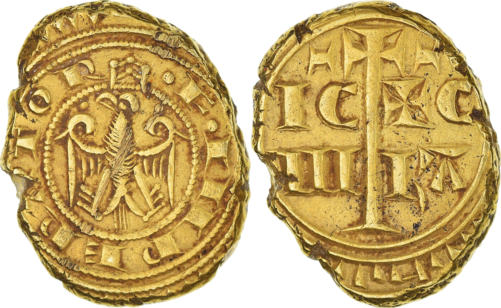 Kingdom of Sicily 5 Tari 1197-1250 Messina Frederico II, Messina, Very ...