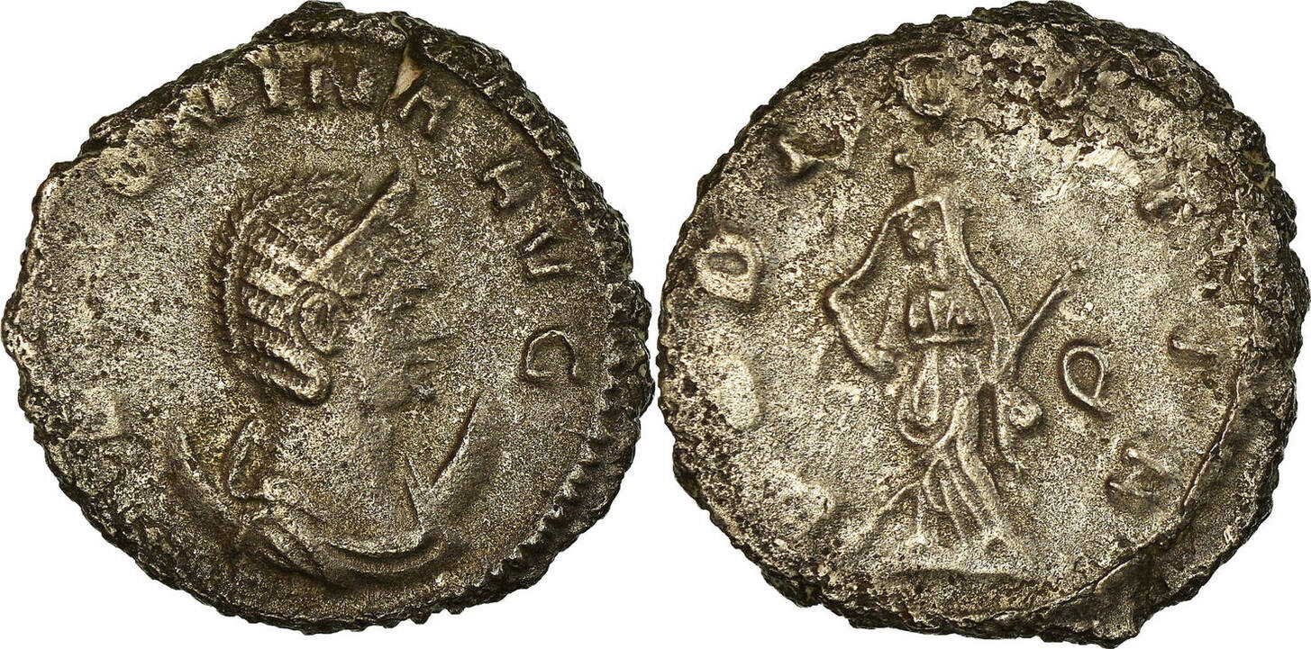 Antoninianus 260-262 Roma Coin, Salonina, Roma, Billon, RIC:24 AU(50-53 ...