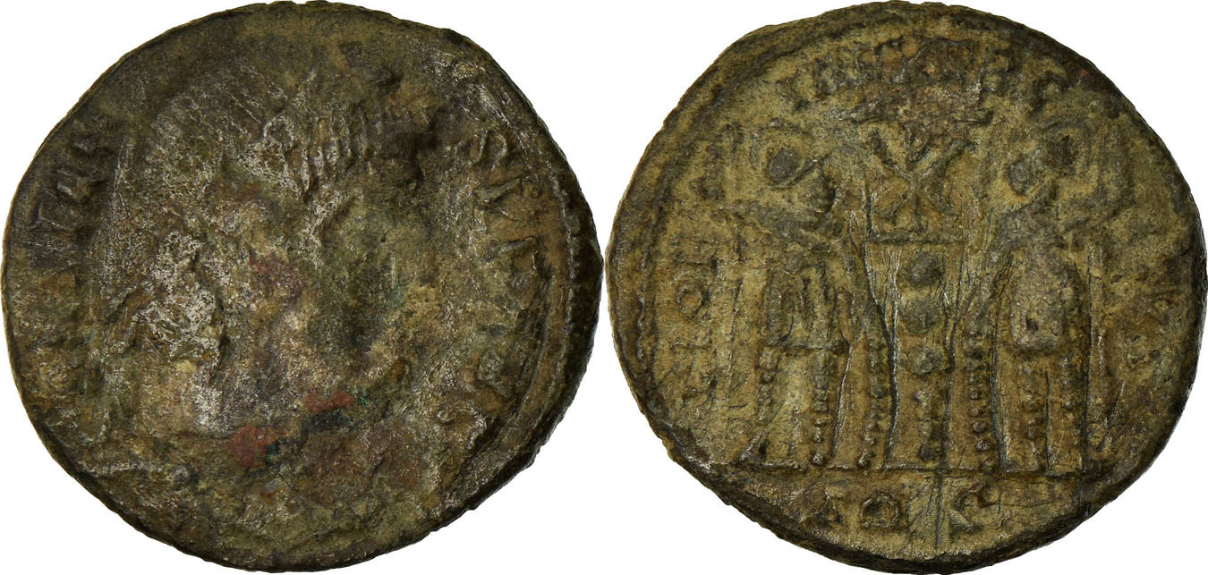 Nummus Coin, Constans, Aquileia, Copper VF(30-35) | MA-Shops