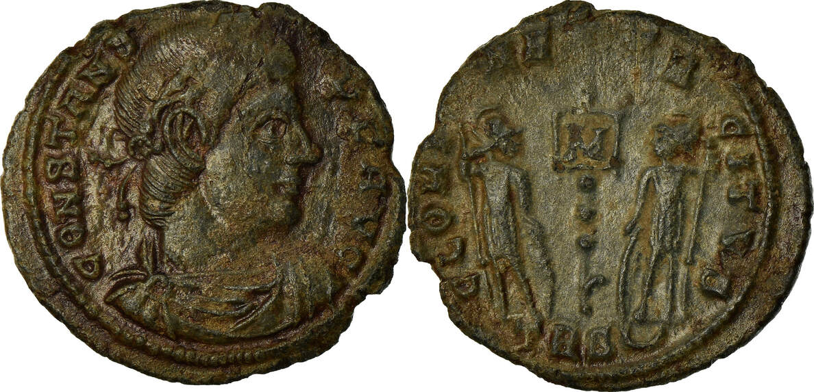 Nummus Coin, Constans, Trier, Copper EF(40-45) | MA-Shops