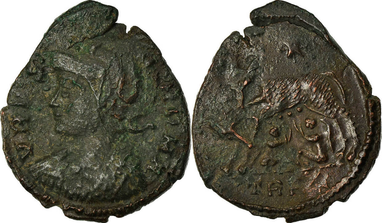 Nummus 330-333 Trier Coin, Roma, City Commemoratives, Trier, Copper EF ...