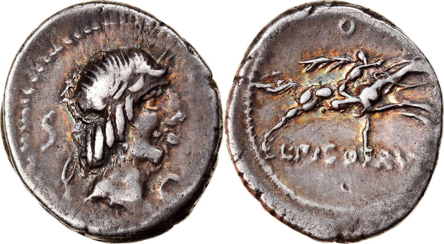 Denarius 90 BC Roma Coin, Calpurnia, Roma, Silver, Sear:235 EF(40-45 ...