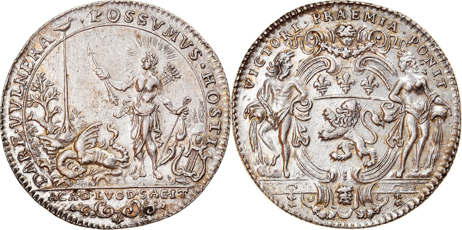 France Token Académie des Chevaliers de l'Arc, Lyon, Silver AU(50-53 ...