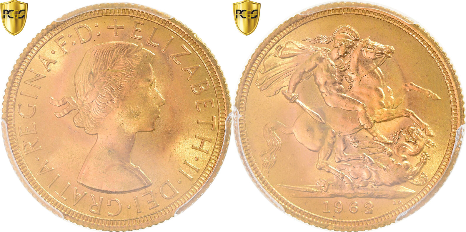 Great Britain Sovereign 1962 Not Applicable Coin, Elizabeth II, PCGS ...