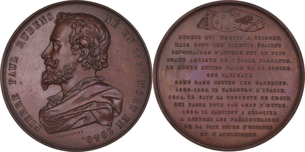 Belgium Medal Peter Paul Rubens, Jouvenel, Bronze MS(63) | MA-Shops