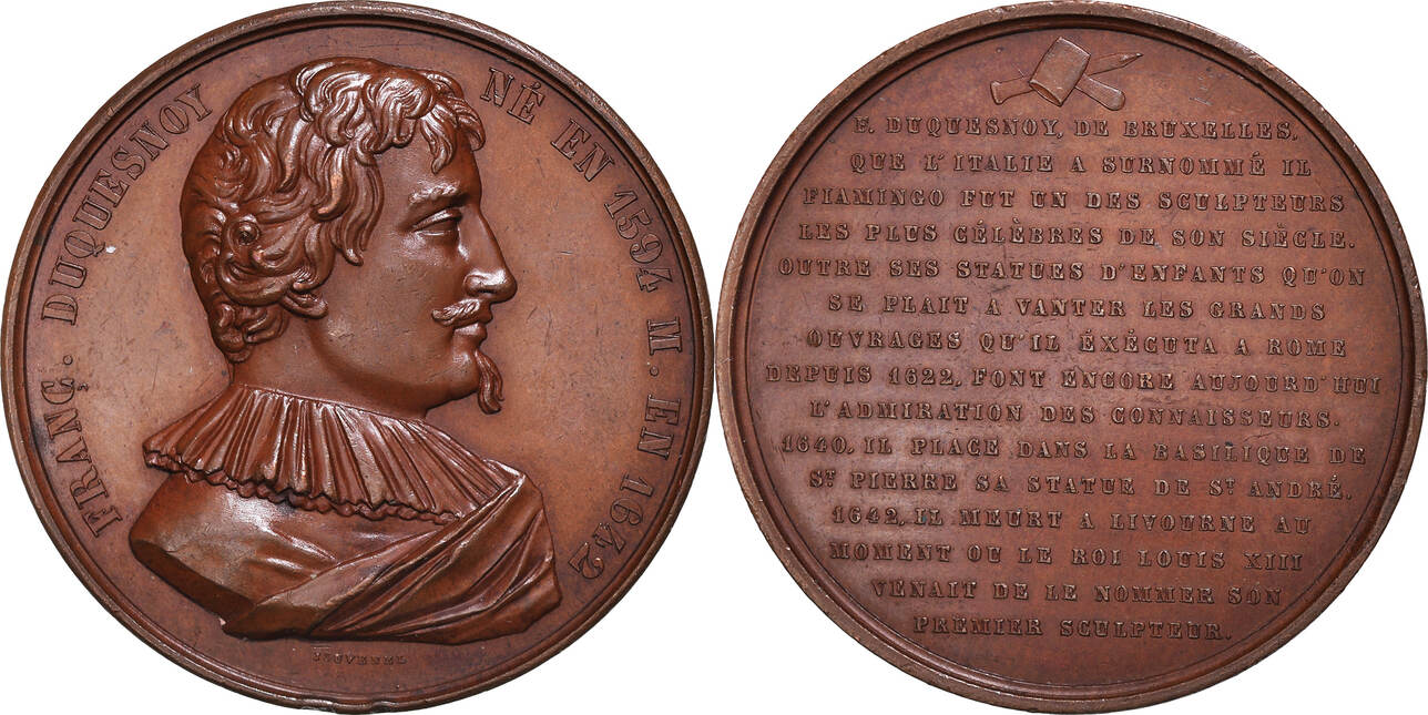 Belgium Medal François Duquesnoy, Jouvenel, Bronze MS(60-62) | MA-Shops