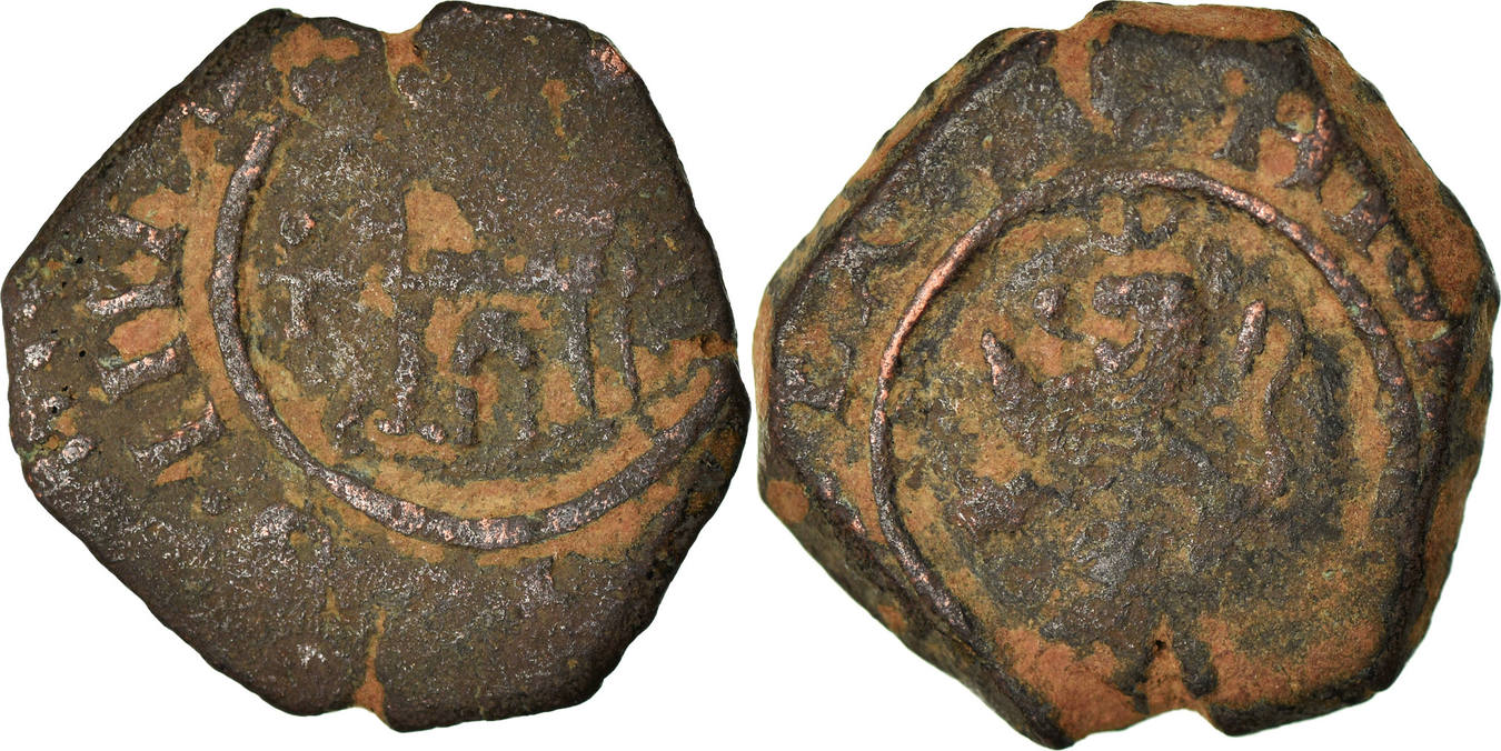 Spain 4 maravedis 1624 Toledo Coin, Philip IV, Toledo, Copper VF(20-25 ...