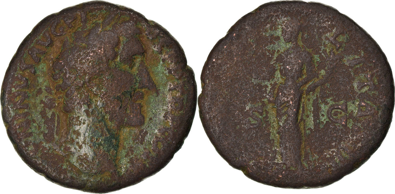 As 147-148 Rome Coin, Antoninus Pius, Rome, Bronze, RIC:818 F(12-15 ...