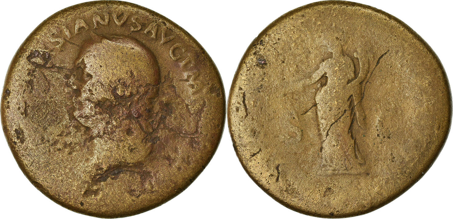 Sestertius Coin, Vespasian, Roma, Bronze F(12-15) | MA-Shops
