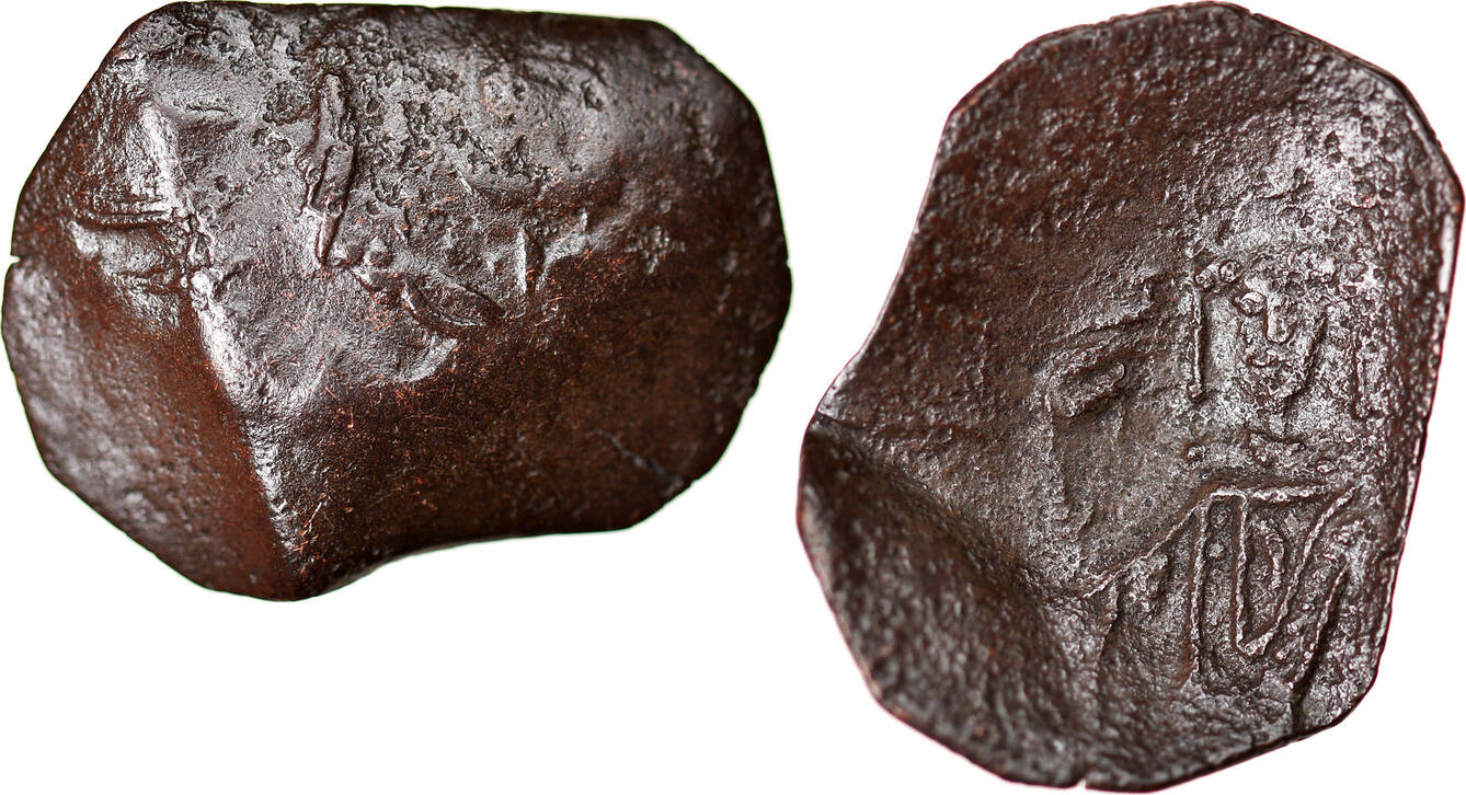 Aspron trachy 1185-1195 Constantinople Coin, Isaac II Angelos ...