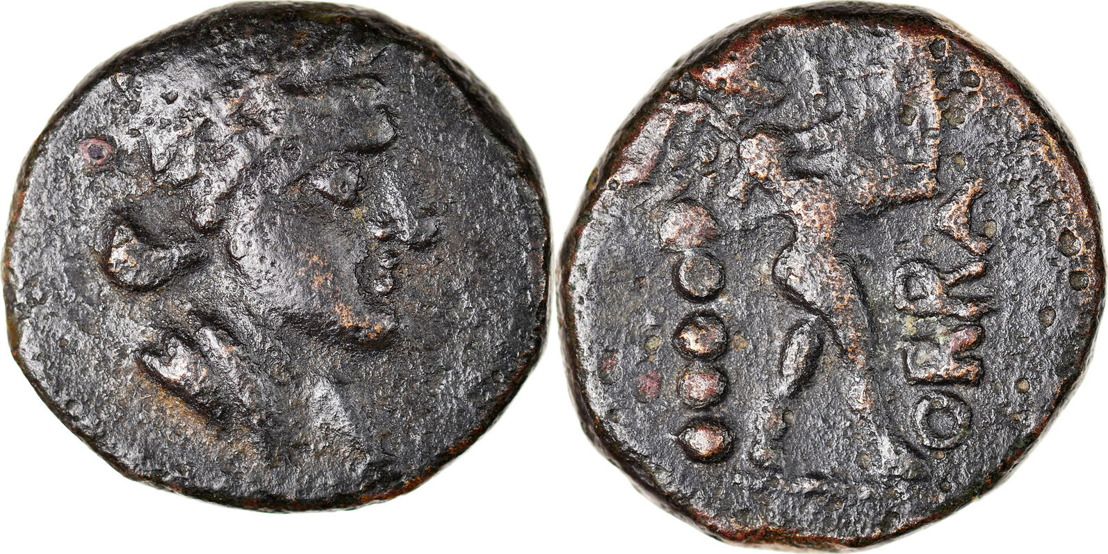 Quincunx 210-150 BC Coin, Calabria, Orra, Bronze, HN Italy:793 EF(40-45 ...