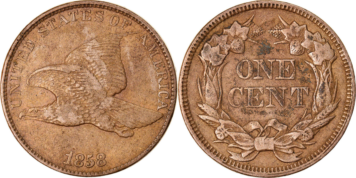 United States 1858 U.S. Mint Coin, Flying Eagle Cent, U.S. Mint ...