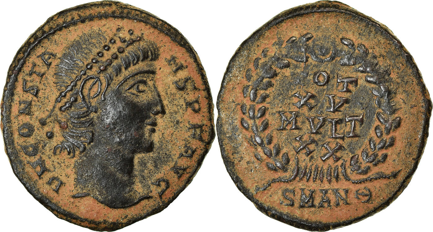 Nummus 347-348 Antioch Coin, Constans, Antioch, Bronze, RIC:116 EF(40 ...